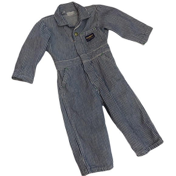 OshKosh B'gosh | One Pieces | Rare Vntg 5s Oshkosh Conductor Striped ...